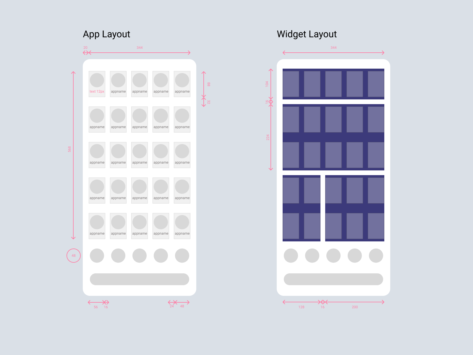 design guideline for Android widgets | Designer Blog